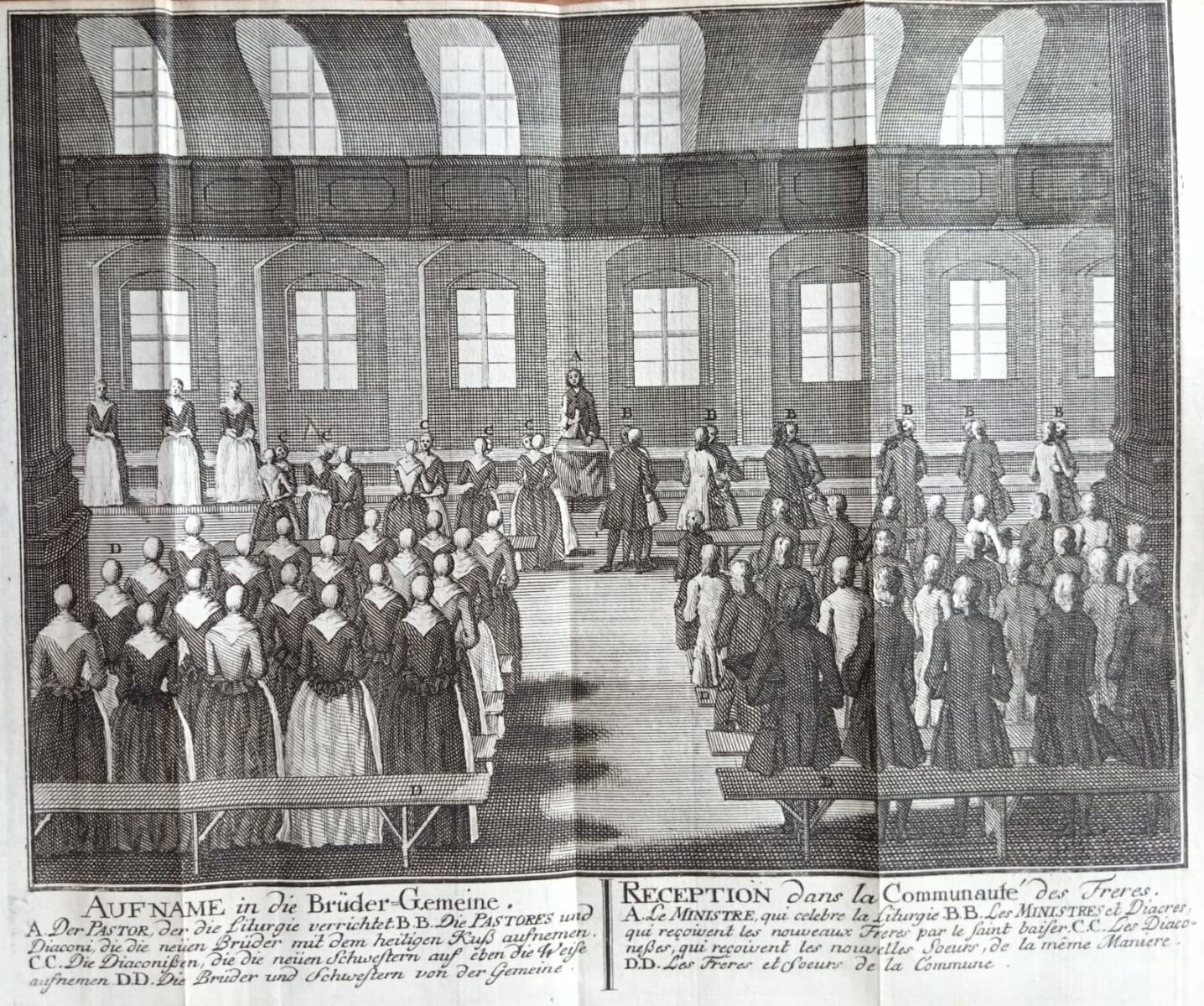 From A 1754 Moravian Church Hymnal: The 'Faith, Hope & Love' Triptych ...