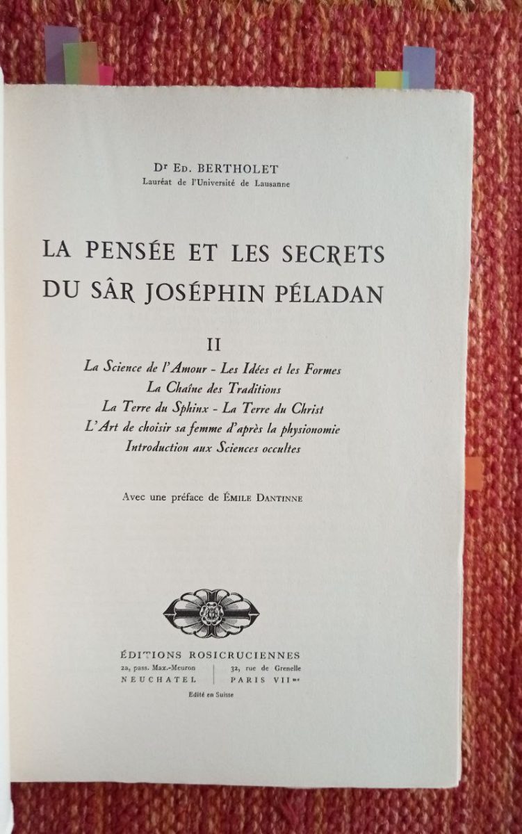 A Little Joséphin Péladan Sampler – Part IV - Via Hygeia