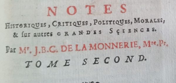 J. B. C. de la Monnerie (attr.): The Written Science of the Whole ...